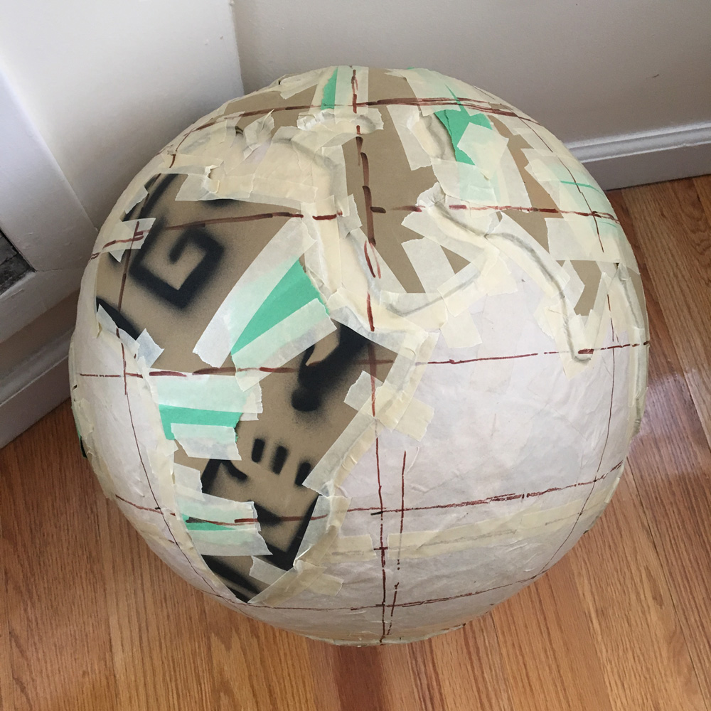 Paper Mach Globe Decorations Manning Makes Stuff